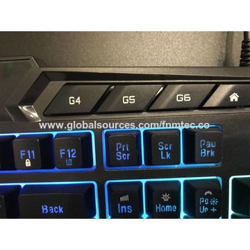 Big Size Rgb Gaming Membrane Keyboards With Macro Keys, Macro Recording ...