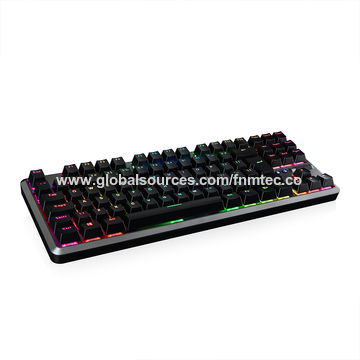 China Aluminum top panel high quality TKL RGB gaming keyboards ...