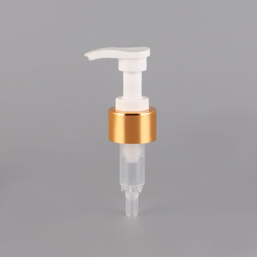 China 28/410 Gold collar lotion Pump dispenser for bottle on Global Sources,28/410 Pump for ...