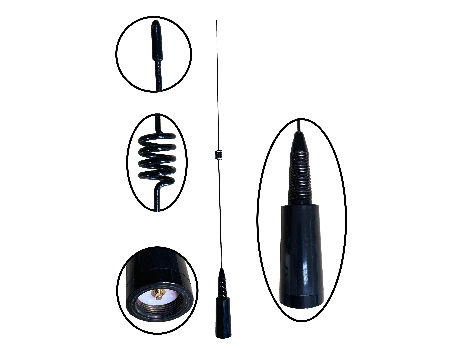 China 151~156/462~467 MHz dual band NMO mount car mobile whip antenna on Global Sources,VHF UHF ...