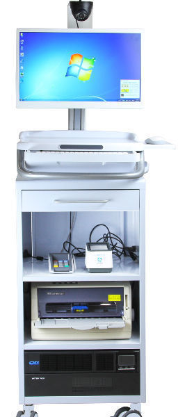 China All-in-one computer cart Hospital Trolley Medical Machine Laptop ...