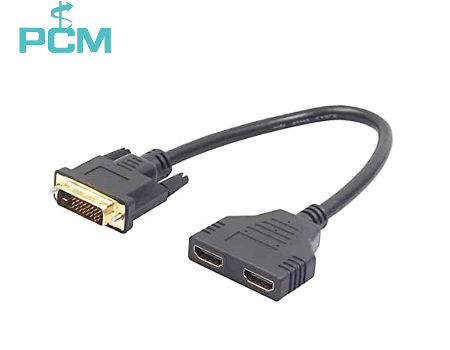 China DVI-D to DVI-D & HDMI Splitter Cable - M/F - Dual Link - Black ...