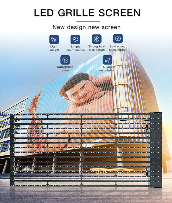 China Customed outdoor waterproof transparent led mesh advertising ...