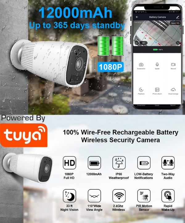 China Wireless battery camera ,wifi connection battery powered with ...