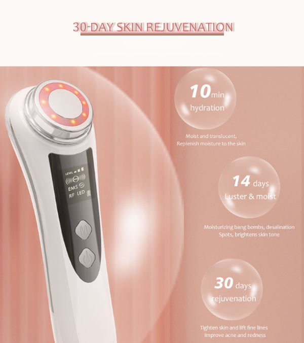 China RF Skin Care Radio frequency beauty instrument Facial LED Photon ...