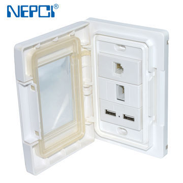 China Waterproof weatherproof box wall switch outlet outdoor face plate ...