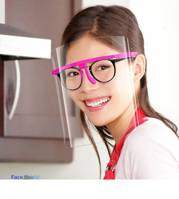 Bulk In Stock Faceshield Plastic Transparent HD Face Shield and face ...