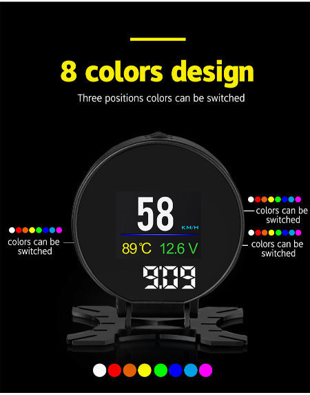 2020 OBD smart digital meter P15 car alarm auto diagnostic tool from ...