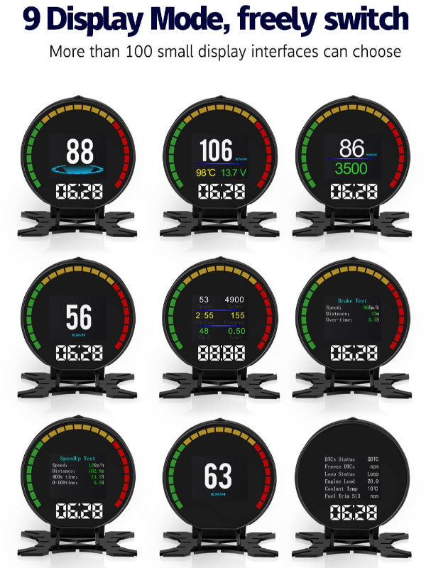 2020 OBD smart digital meter P15 car alarm auto diagnostic tool from ...