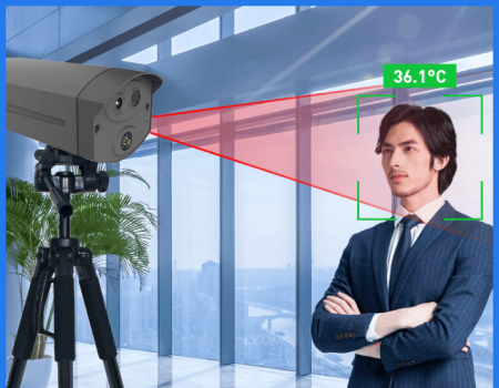 Long distance fever detection thermal cameras for body temperature ...
