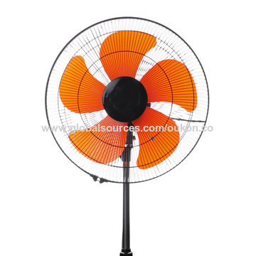 China Stand fan in 5 orange colorful blades on Global Sources,stand fan ...