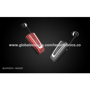 China Restractable Clip-On Mono Earphone, Single Ear Bluetooth Headset ...