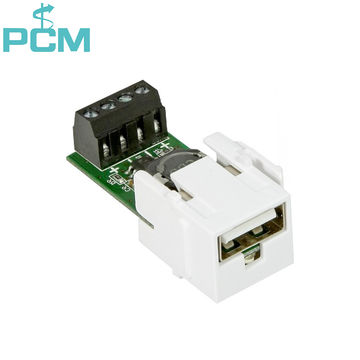 China USB 3.0 Type A Keystone Feedthrough Female to Female F/F Insert ...