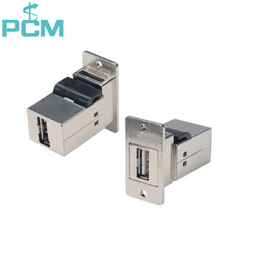 China USB 3.0 Type A Keystone Feedthrough Female to Female F/F Insert ...
