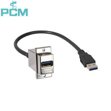 China USB 3.0 Type A Keystone Feedthrough Female to Female F/F Insert ...