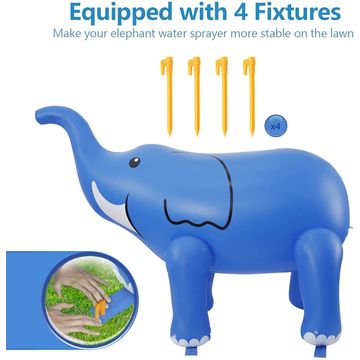 China Giant Inflatable Elephant Sprinkler, 6 Feet Tall Swimming Party ...