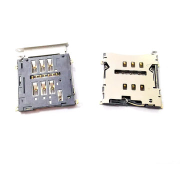 China MUP Single Micro 6PIN SIM Card connectors H1.55mm Normally open ...