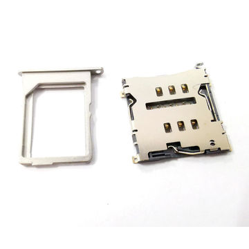 China MUP Single Micro 6PIN SIM Card connectors H1.55mm Normally open ...