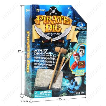 China Kid Digging Kit Educational DIY Pirate Dig Up Kit Treasure Dig ...