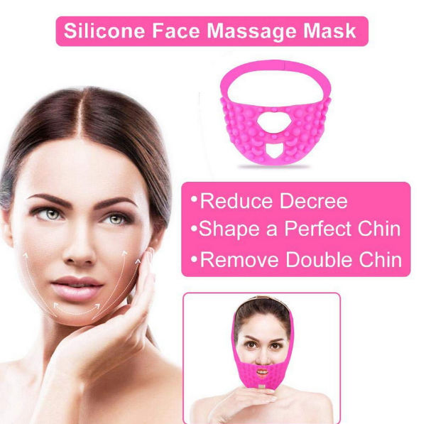 Silicone Face Care Lift Mask,Facial Slimming Bandage,Chin Cheek V Face ...