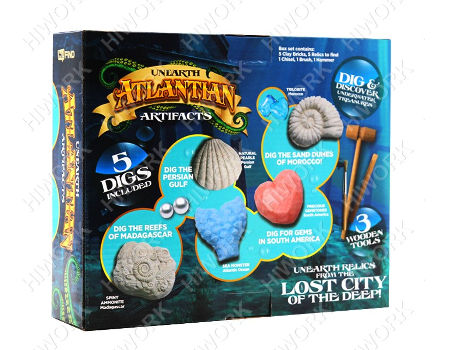 China Gemstone Excavation Set DIY Educational Toys STEM Marine pearl ...