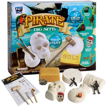 China Pirate Treasure Fossil Dig Kit for Kids Break Into 5 Treasure ...