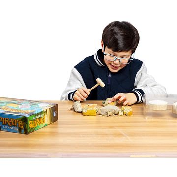 China Pirate Treasure Fossil Dig Kit for Kids Break Into 5 Treasure ...