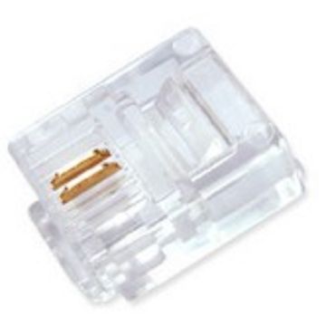 China Unshielded 6P4C 4P4C 6P2C RJ11 Modular Plug RJ11 Connector on ...