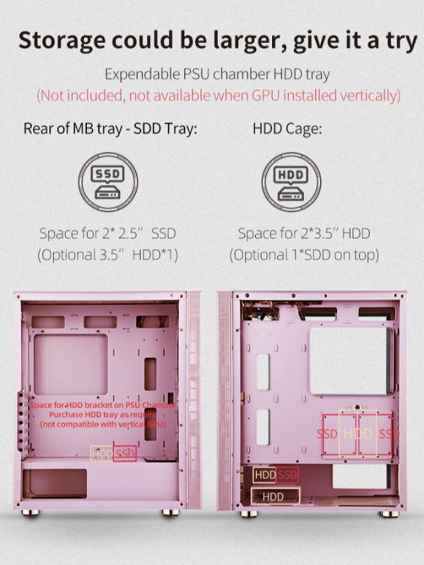 China SAMA 3702 NEW Pink color steampunk new arrival gaming computer ...