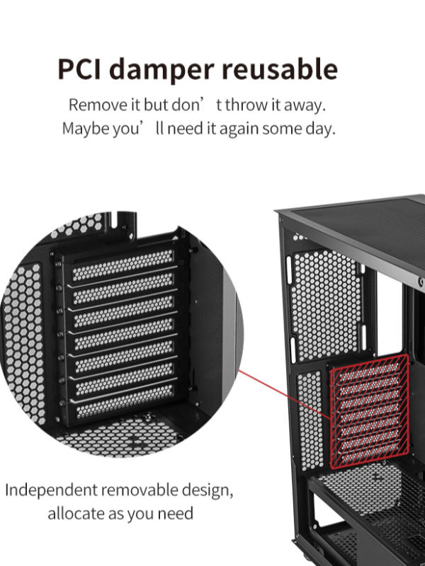 China SAMA 3708 diamond cutting metal mesh front panel gaming pc case ...