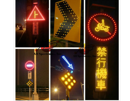 Hot Sale Aluminium Traffic Solar Led Road Warning Sign Led Traffic Sign ...