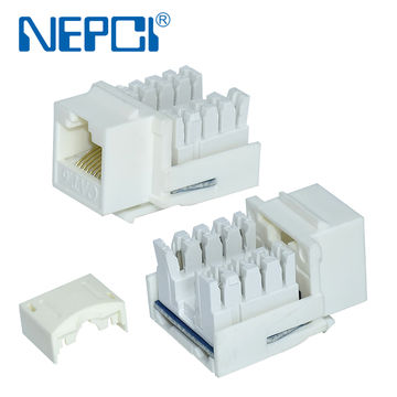 China UTP Keystone Jack XJY-NE-182 Modular Jack Connector 25x38MM NEPCI Network Cat6 outlet ...