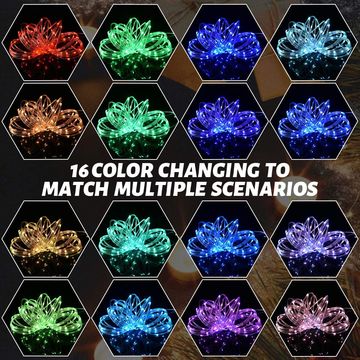 China LED Waterproof Rope Lights, 33ft 100 LED 16 Colors RGB Casing ...