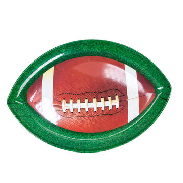 China 17'' Serving rugby tray snack chips popcorn plates for football ...