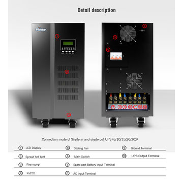 China 6KVA 220V Online UPS with Isolation Transformer on Global Sources ...
