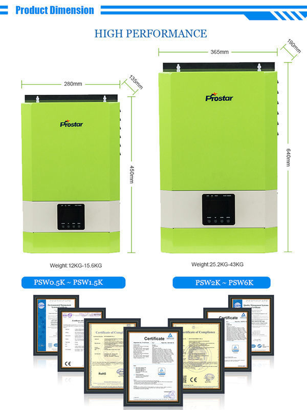 China 24V 500W Wall Mounted Off Grid Pure Sine Wave Solar Inverter with ...