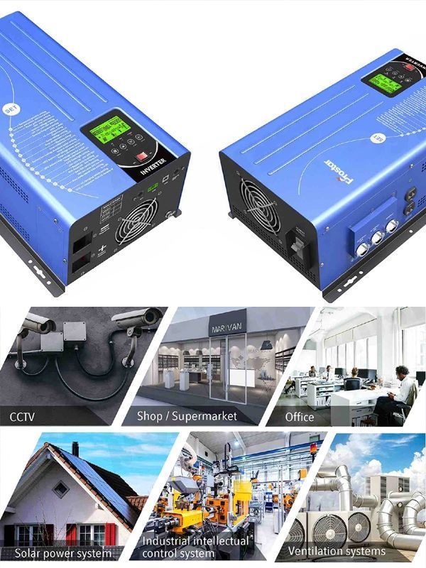 1500W/1.5KW 12VDC Split Phase Power Inverter Dc to Ac Off Grid Home ...