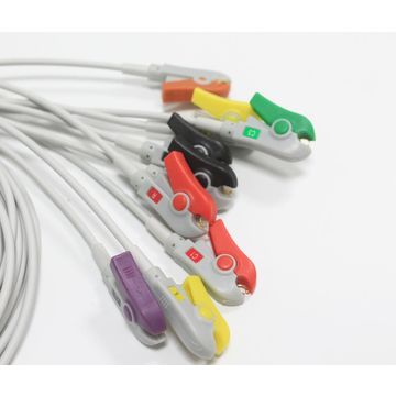 China Semi-finished ECG Electrode Female 4.0 Snap Lead Wire ECG EKG ...