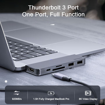 China 6 Port Usb c Hub Docking Station Multiport Adapter with HDMI SD ...