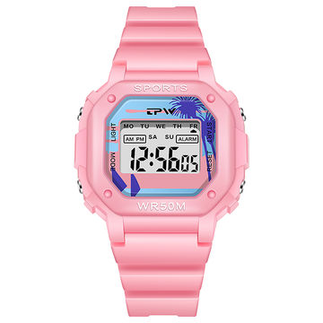 Waterproof digital watch women's store