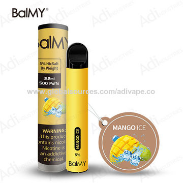 China Ecigar BalMY 400mAh 2.2ML Disposable Vape pen E-cig with 500puffs ...