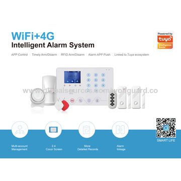 China New Smart 4G Tuya Wifi+gsm Alarm System For Home Alarm With Tuya ...