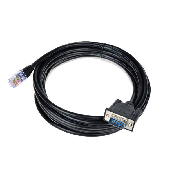 Black RS232 DB9 9-Pin Serial Port Male to RJ45 8p8c Female Cat5 ...