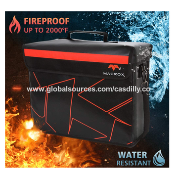 China Fireproof Document Bags with Lock, Extra Large 16" x12.6" x 6.5 ...