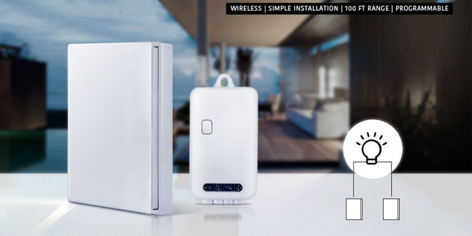 China Wireless passive switch,2 gang Wireless Switch, No wires, Battery ...