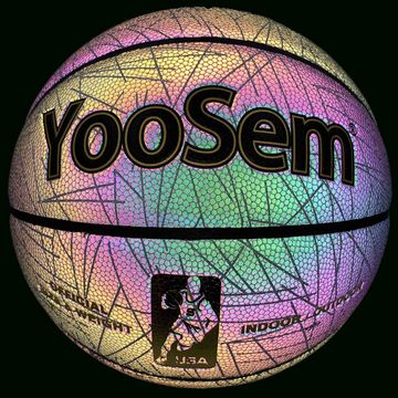 China YooSem site 7 Reflective PU Basketball with butyl rubber bladder ...