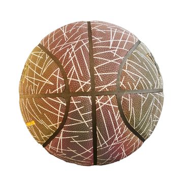 China YooSem site 7 Reflective PU Basketball with butyl rubber bladder ...