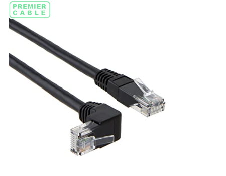 Cat.6 Shielded Left/Right 45 ° degree Angle RJ45 Cable Assembly, CAT6A ...