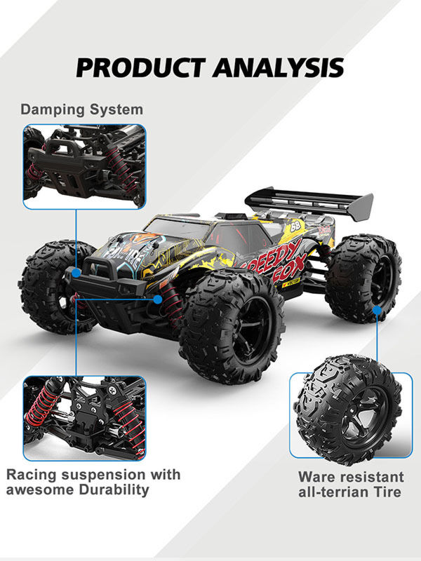 Off road electric car long distance remote control 4WD brushless rc car ...