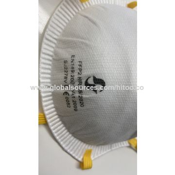 China PPE CE EN149 approved FFP2 mask with Valve Cup shape FFP2 Disposable Respirator dust mask ...